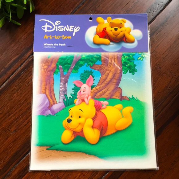 Disney | Art | Disney Arttosew Winnie The Pooh Daydreaming | Poshmark